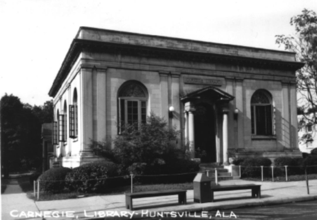 City Hall (old and new), former site of c. 1916 Carnegie Library - Clio
